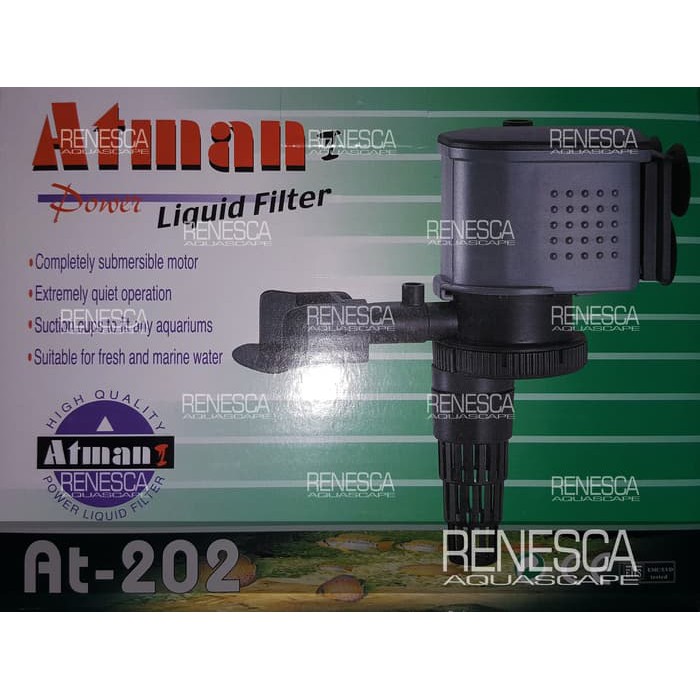 Jual Atman Power Head Liquid Filter AT-202 AT202 25 Watt 1200 Liter ...