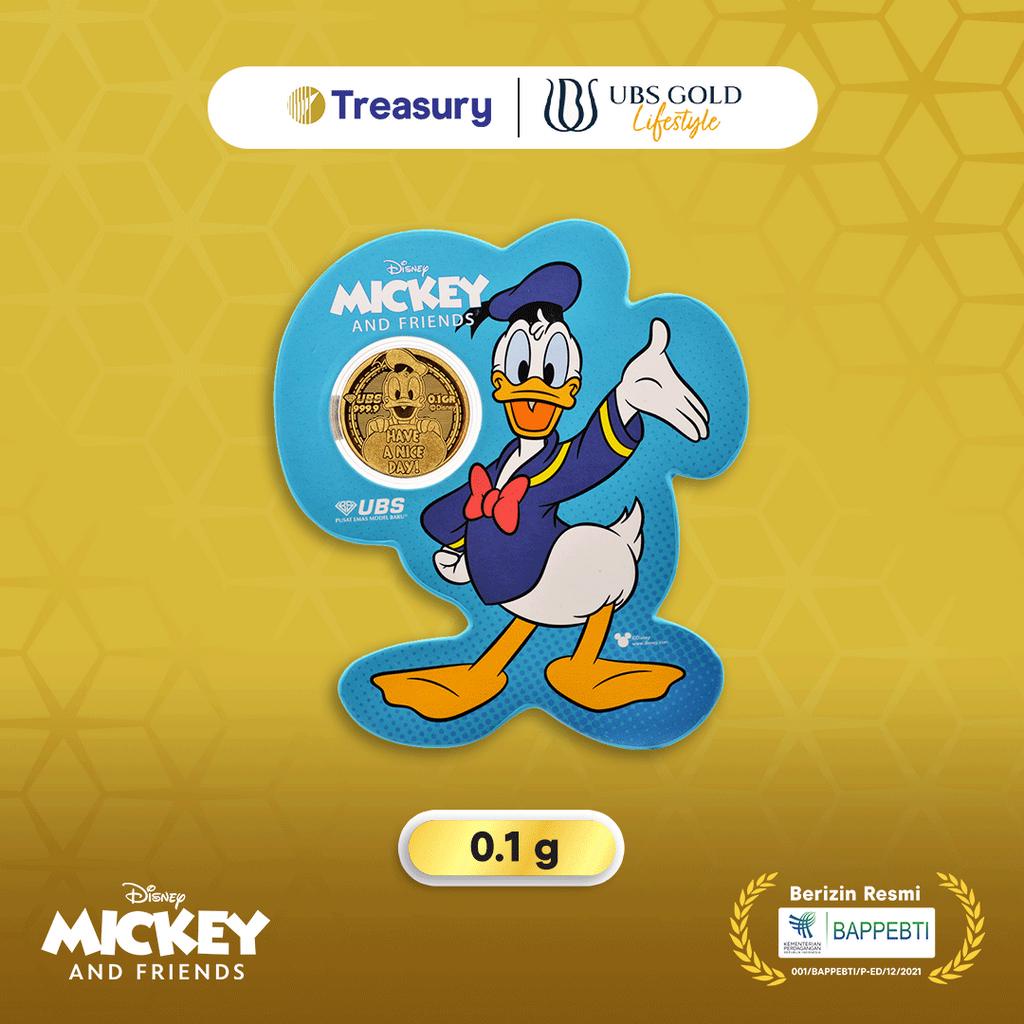 Jual Emas UBS Logam Mulia 0,1 Gram Edisi Angpao Disney Donald Duck ...