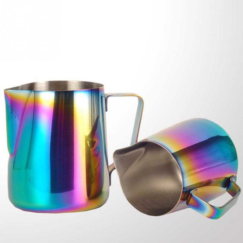 Jual Milk Jug Gelas Teko Susu Pitcher Kopi Espresso Rainbow Stainless ...