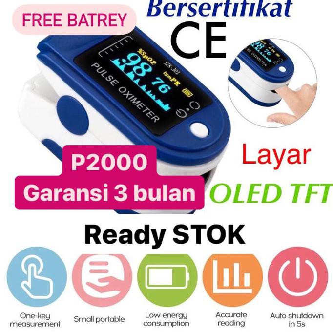 Jual Fingertip Pulse Oximeter Spo2 Lcd Led Colour P2000 Rikoaldi655 ...