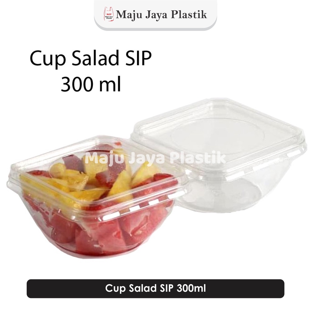 Jual Mika Salad isi 25pcs Mika SIP 300ml MB100 Salad Tray Mika Kotak Box Puding Hampers Natal ...