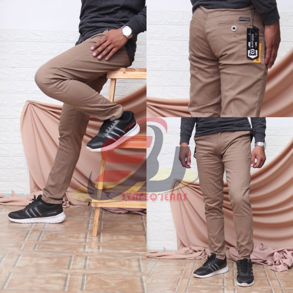 Jual CHINOS PANJANG PRIA | SLIM FIT | CELANA CHINO COWOK ORIGINAL PREMIUM SLIM FIT | DISTRO ...