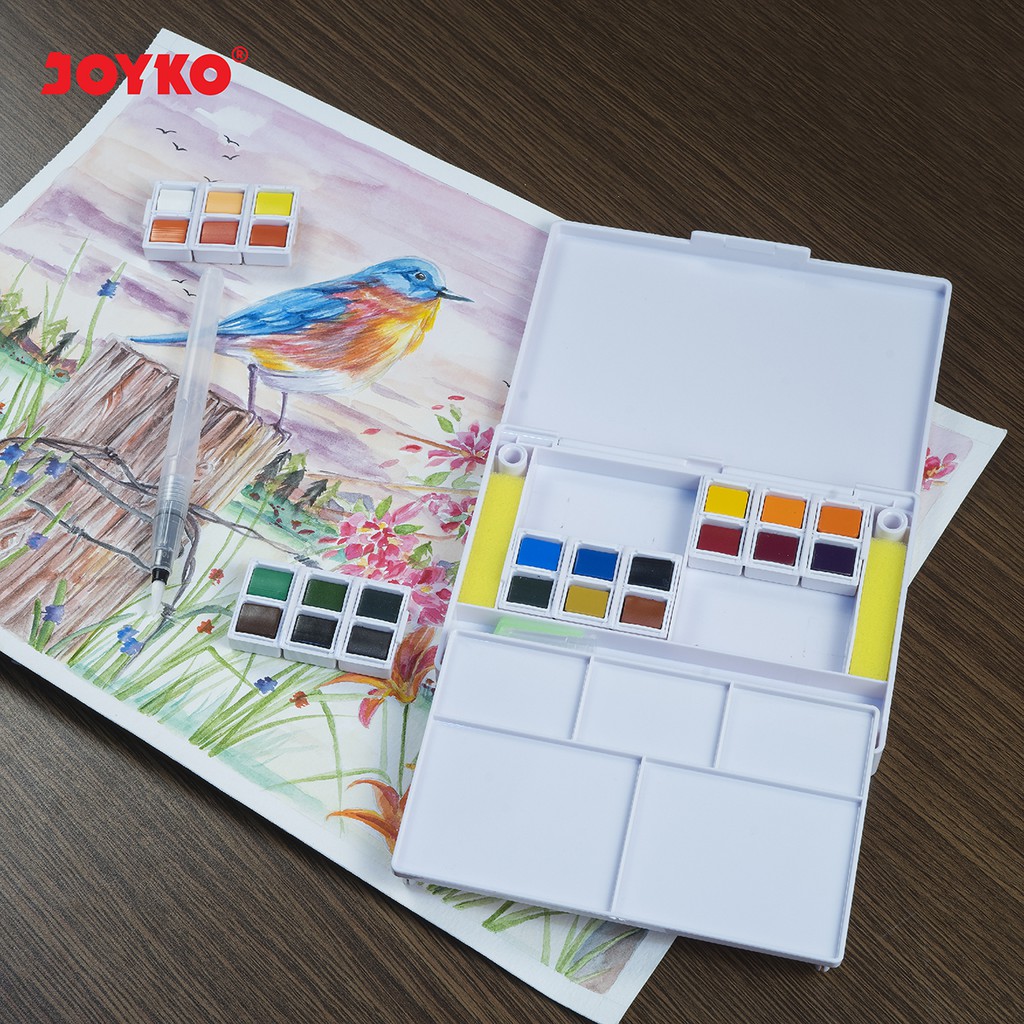 Jual Watercolor Cat Air Joyko WC-2001 24 Colors Warna | Shopee Indonesia