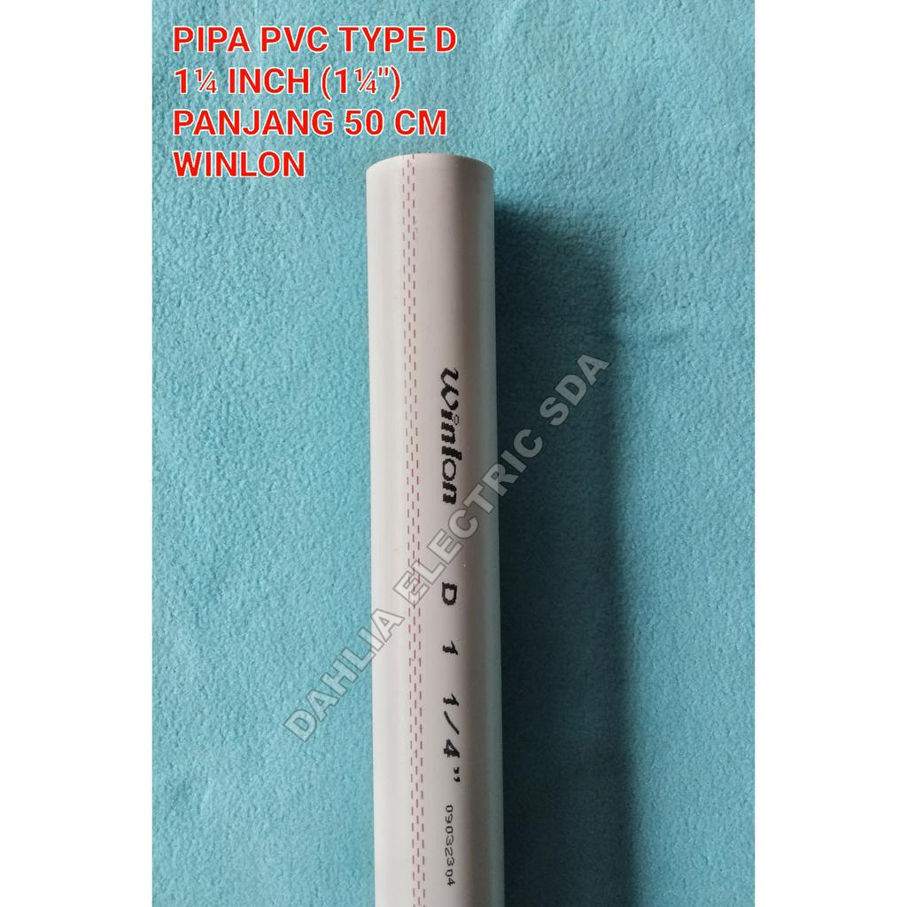 Jual PIPA PVC 1 1/4 INCH PANJANG 50CM PUTIH WINLON | Shopee Indonesia