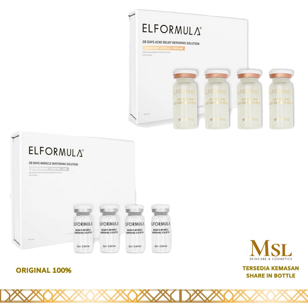 Jual ELFORMULA 28 DAYS SOLUTION SERUM ORIGINAL (MIRACLE WHITENING ...