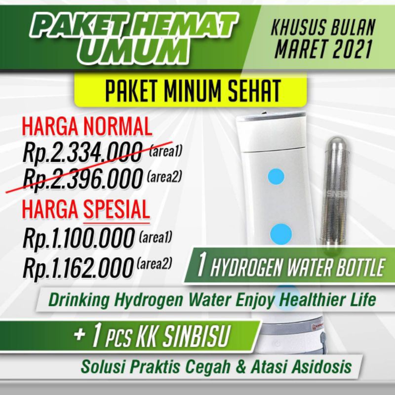 Jual KK Hydrogen Water Bottle | Shopee Indonesia