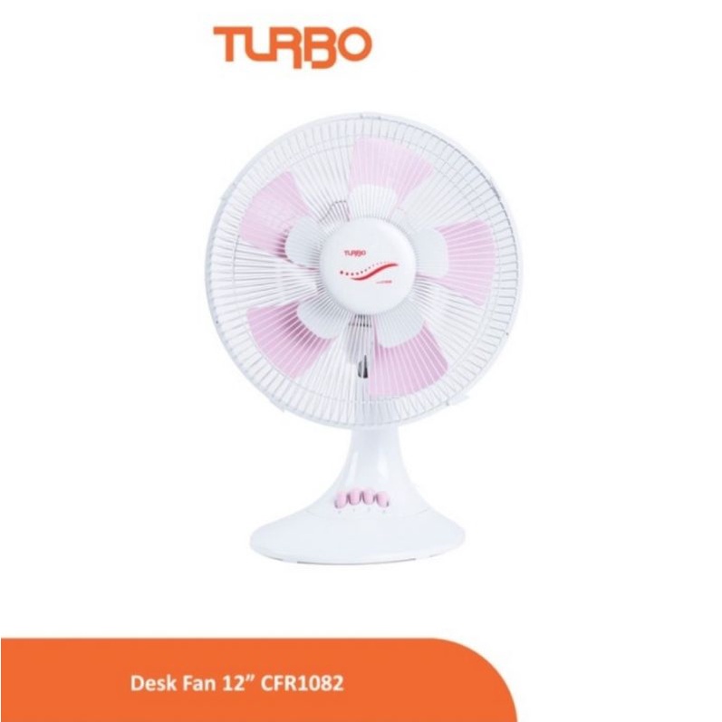 Jual TURBO Desk Fan 12 Inch CFR-1082 Kipas Angin Meja Pink-White ...