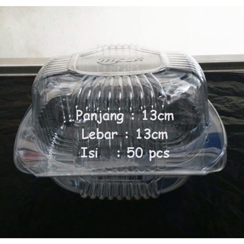 Jual Mika Roti Burger Plastik Bening isi 50pcs HB Hamburger Bolu ...