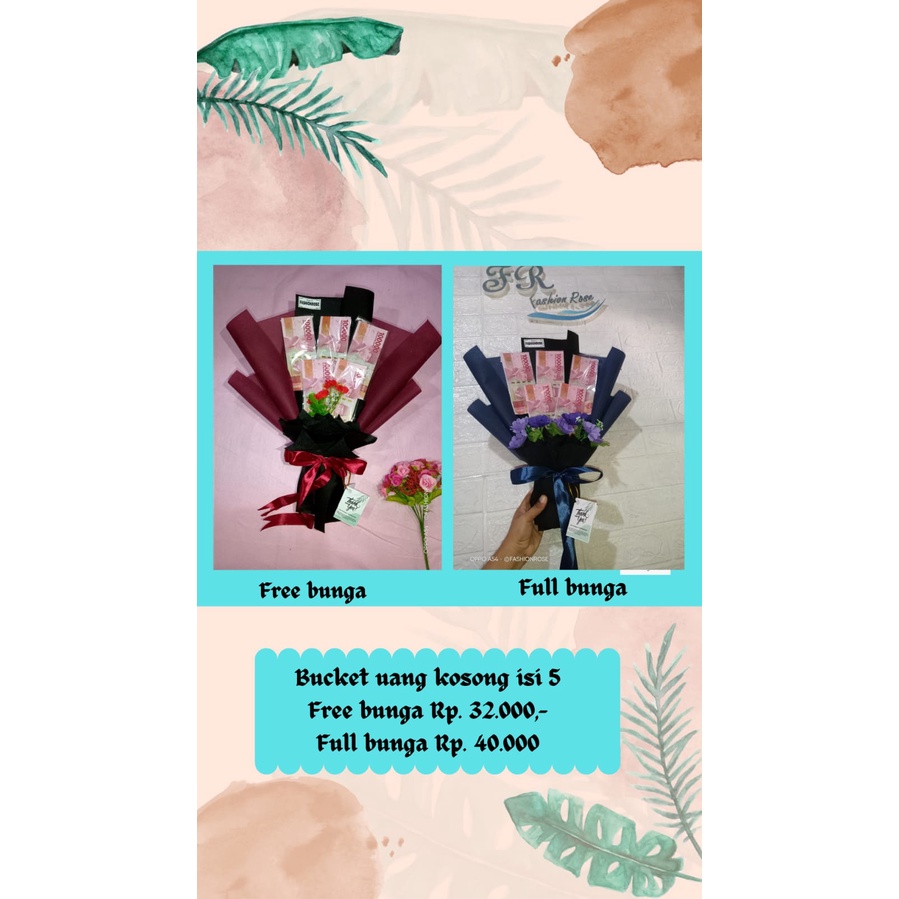Jual bucket uang kosong 5 slot free bunga buket uang kosong hampers ...