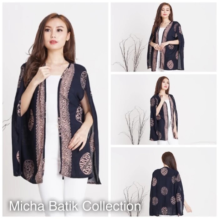 Jual Outer batik vest cape | Shopee Indonesia