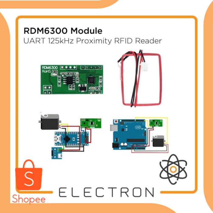 Jual Rdm6300 125 Khz Proximity Rfid Arduino Reader Module Uart