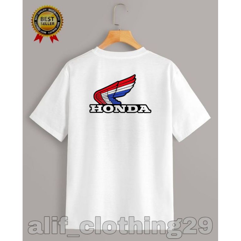 Jual baju kaos putih T-shrit HONDA bisa custom | Shopee Indonesia