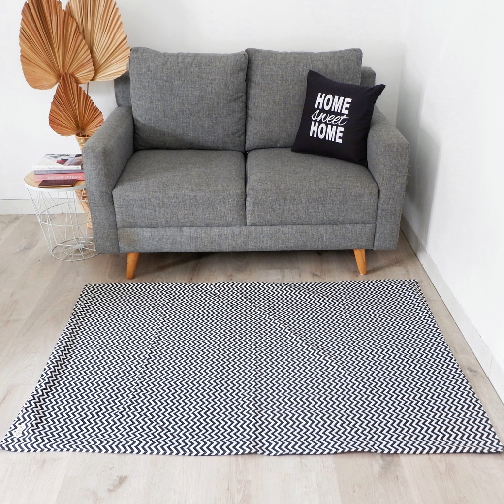 Jual Premium Rug - Chevron Hitam (Karpet Antislip/Karpet Lantai/Alas ...