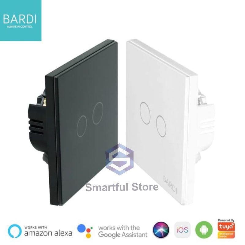 Jual Bardi Smart WiFi Touch Wallswitch - EU 2 Gang | Shopee Indonesia