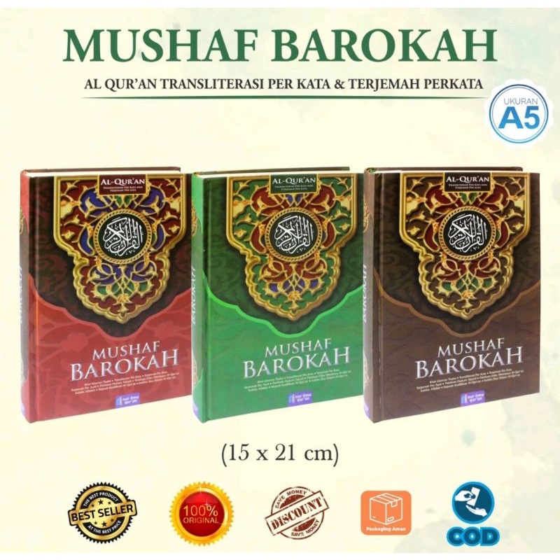 Jual Alquran Mushaf Barokah QuranTransliterasi dan terjemah A5 | Shopee ...