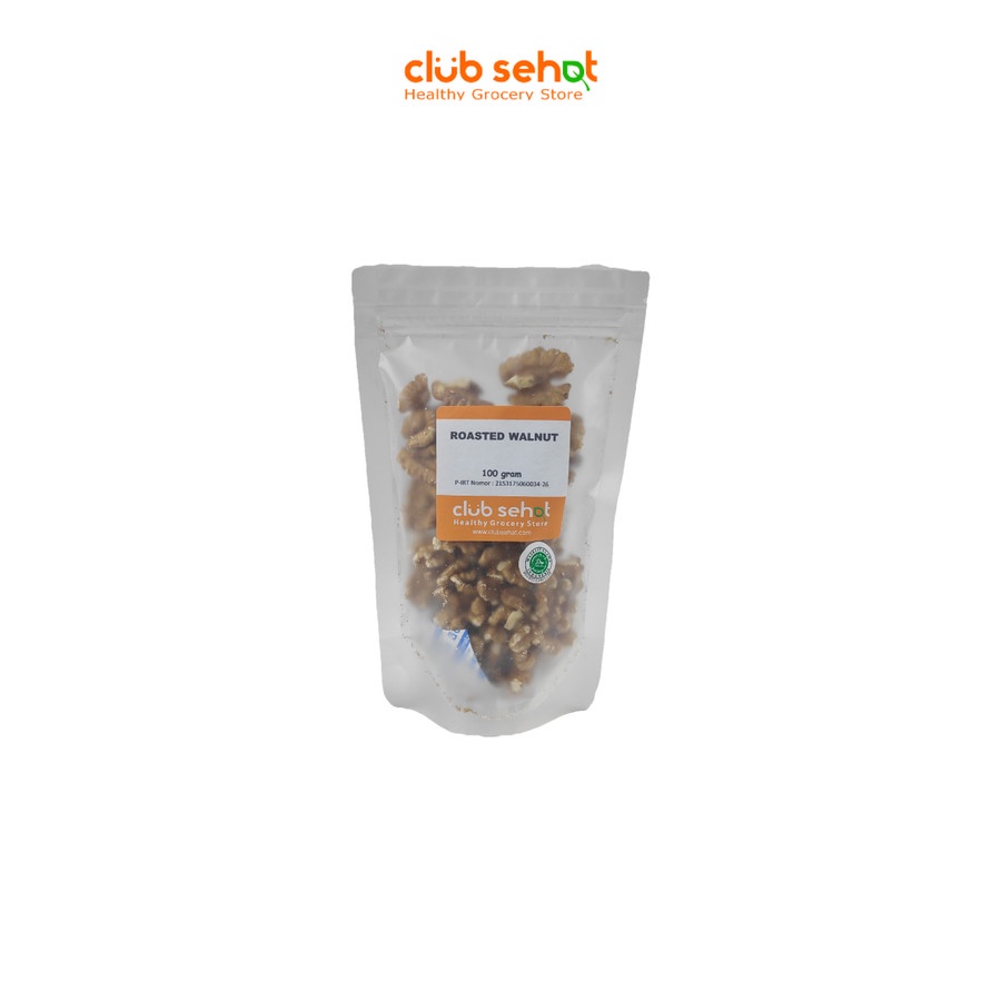 Jual CLUB SEHAT ROASTED WALNUT(kacang walnut panggang) 100GR | Shopee ...