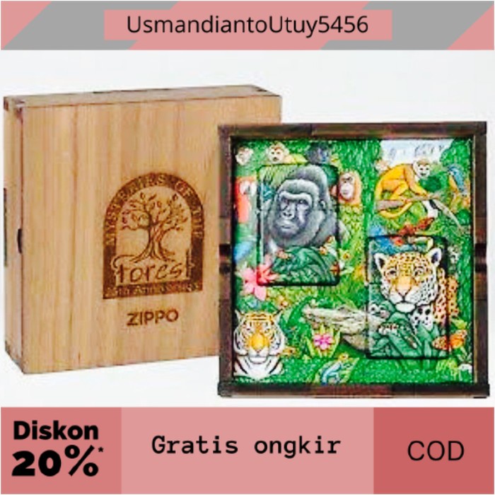 Jual Original Zippo 49347 Mysteries of the forest 25thAnniv Limited ...