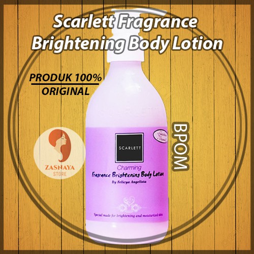Jual Hand Body Scarlett Fragrance Brightening Body Lotion Charming by ...