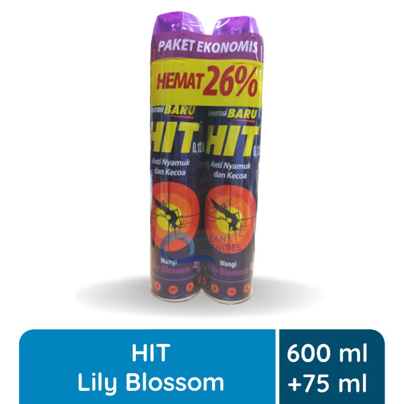 Jual HIT LILLY BLOSSOM OBAT NYAMUK SEMPROT 600 ML OBAT NYAMUK SPRAY ...