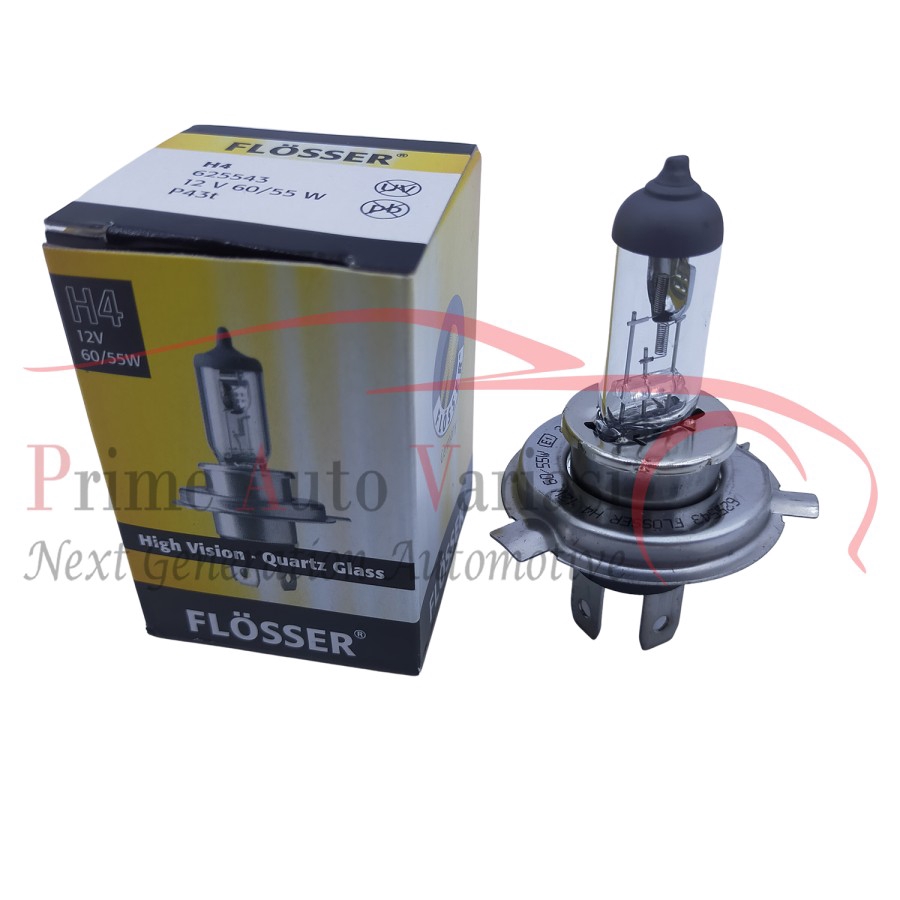 Jual BOHLAM LAMPU HALOGEN H4 12V 60/55W FLOSSER GERMANY | Shopee Indonesia