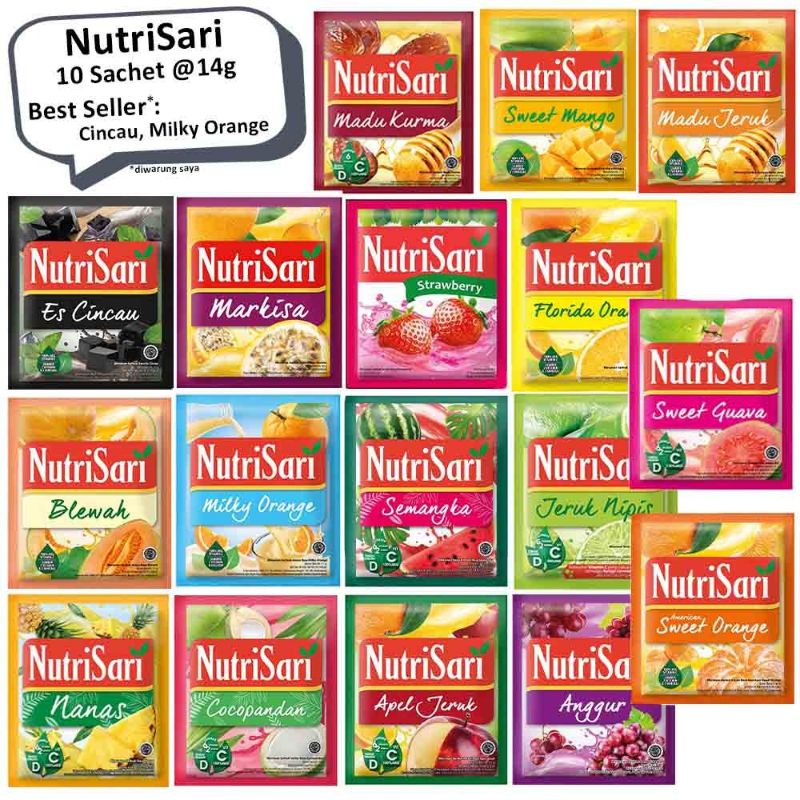 Jual Nutrisari all variant PALING LENGKAP CINCAU / JERUK / NANAS ...