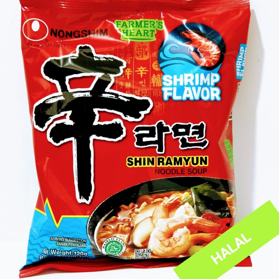 Jual [HALAL] Nong Shim SHRIMP Shin Ramyun 120gr / NongShim Korean ...