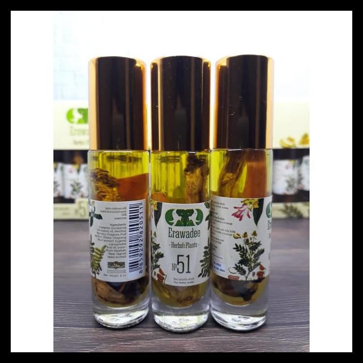 Jual Erawadee 51 Minyak Gosok Roll On - 100% Original Thailand Batch ...