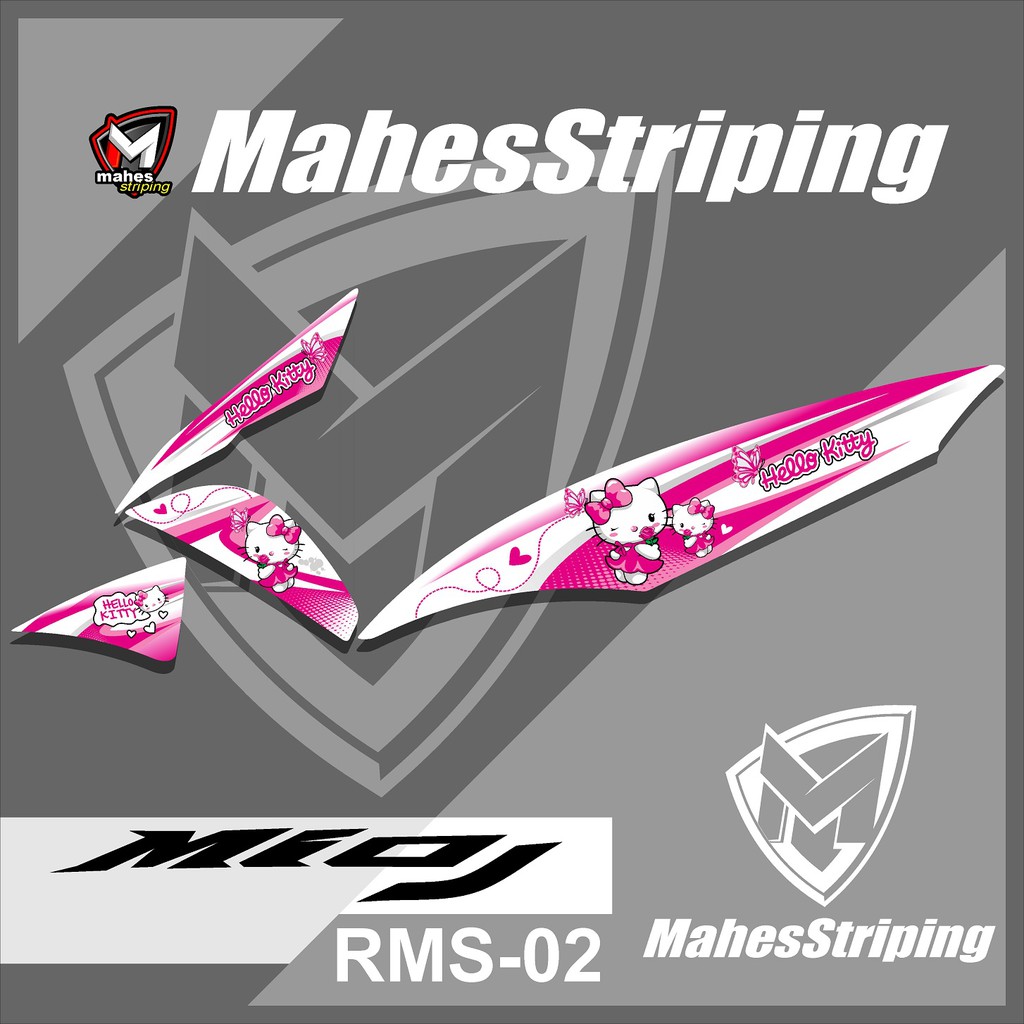 Jual Stiker Striping MIO J 02 Variasi Desain Hello Kitty | Shopee Indonesia