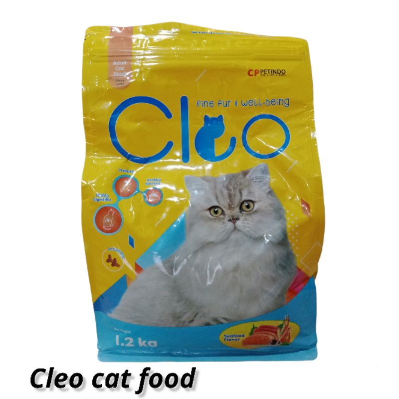 Jual Cleo cat food adult Seafood Flavour 1,2 kg | Shopee Indonesia