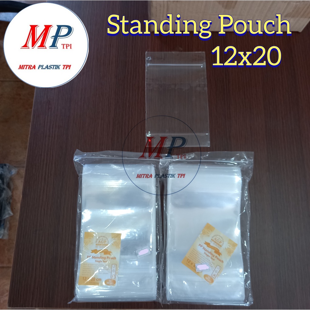 Jual Standing Pouch 12x20 / Plastik Berdiri 12x20 | Shopee Indonesia