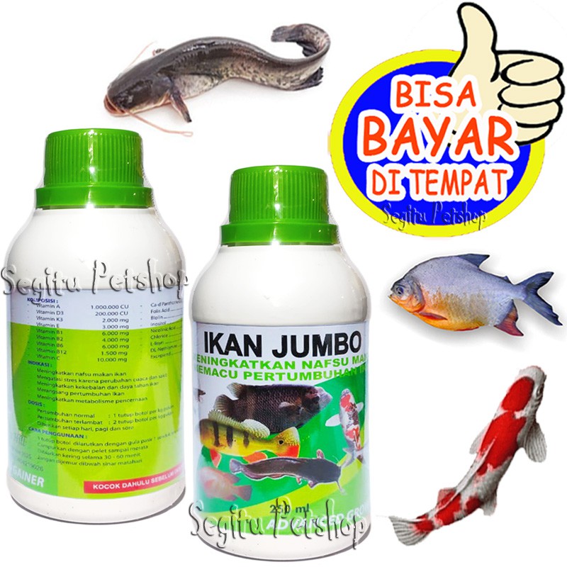 Jual VITAMIN IKAN KURUS CEPAT GEMUK MAS LELE GURAMI PATIN BAWAL IKAN ...