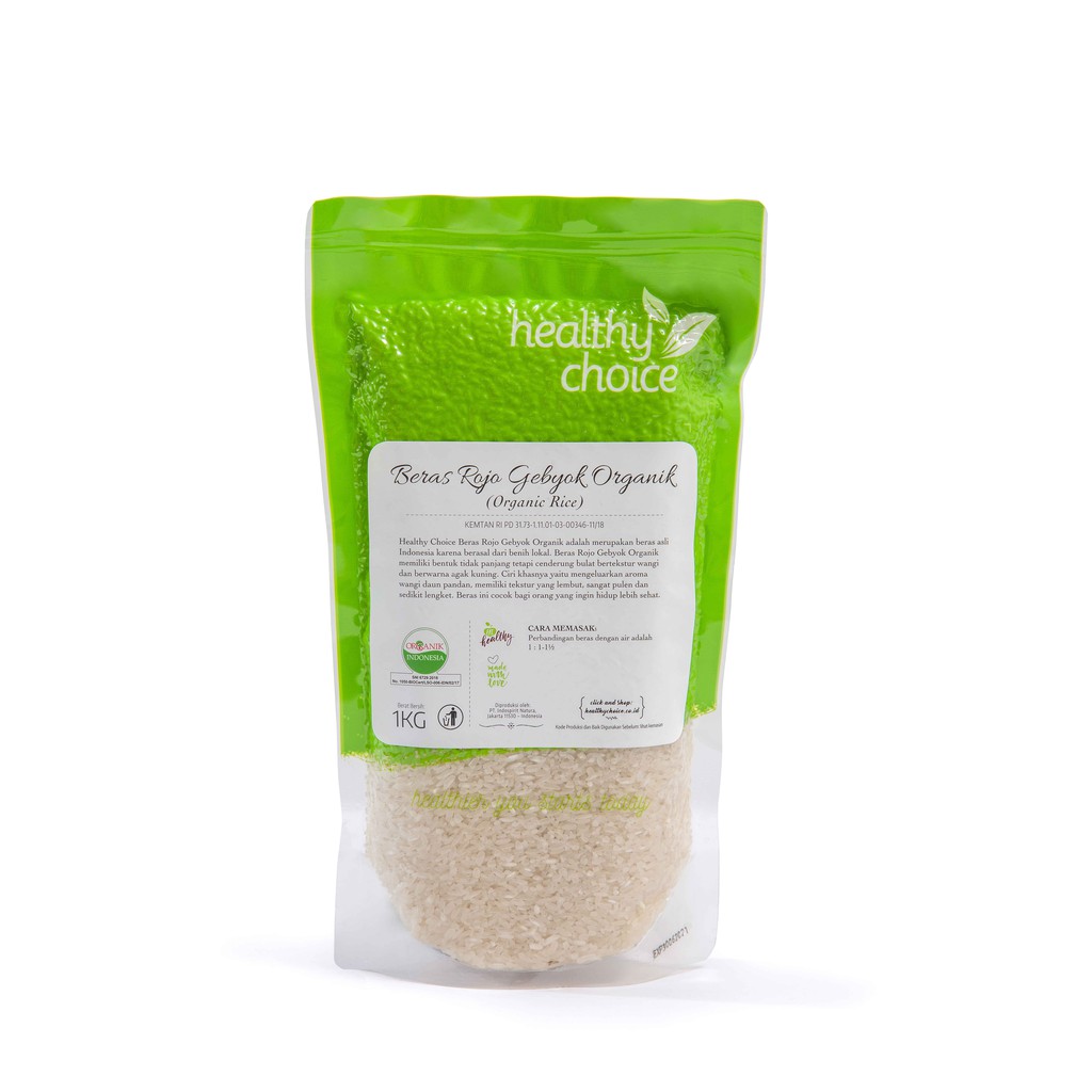 Jual Healthy Choice Beras Rojo Gebyok Organik 1 kg | Shopee Indonesia