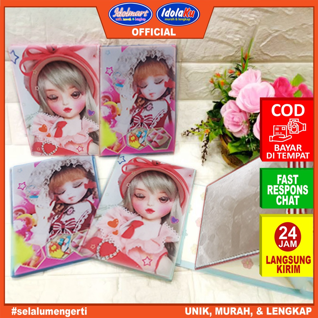 Jual IDOLAKU Cermin Lipat 3D / Kaca Mini Lipat / Cermin Rias 3D ...