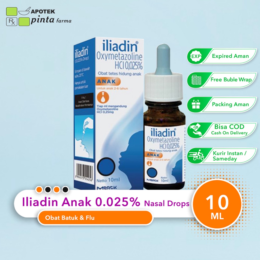 Jual Iliadin Anak 0.025% Nasal Drops 10 ml | Shopee Indonesia