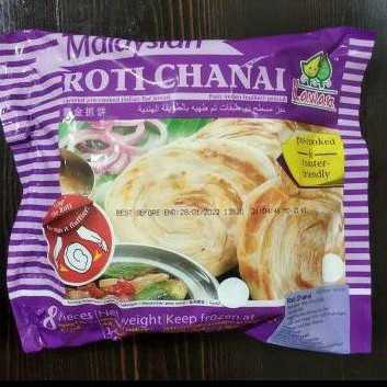Jual Kawan Roti Chanai Frozen 480gr (8 pcs) | Roti Cane | Roti Maryam ...