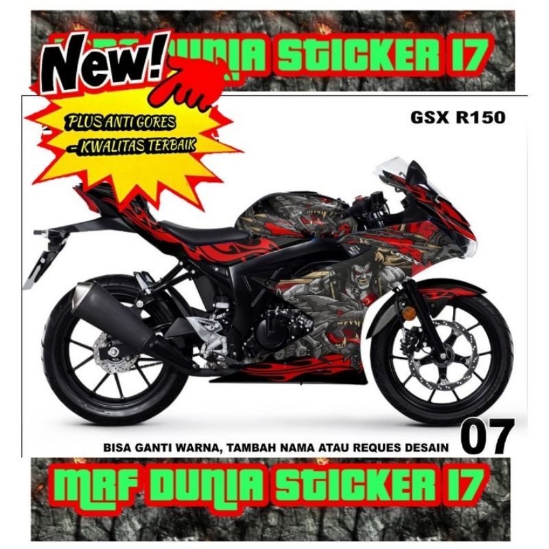 Jual Sticker Striping Motor Gsx 150R Full Body dekal motor Gsx 150R ...