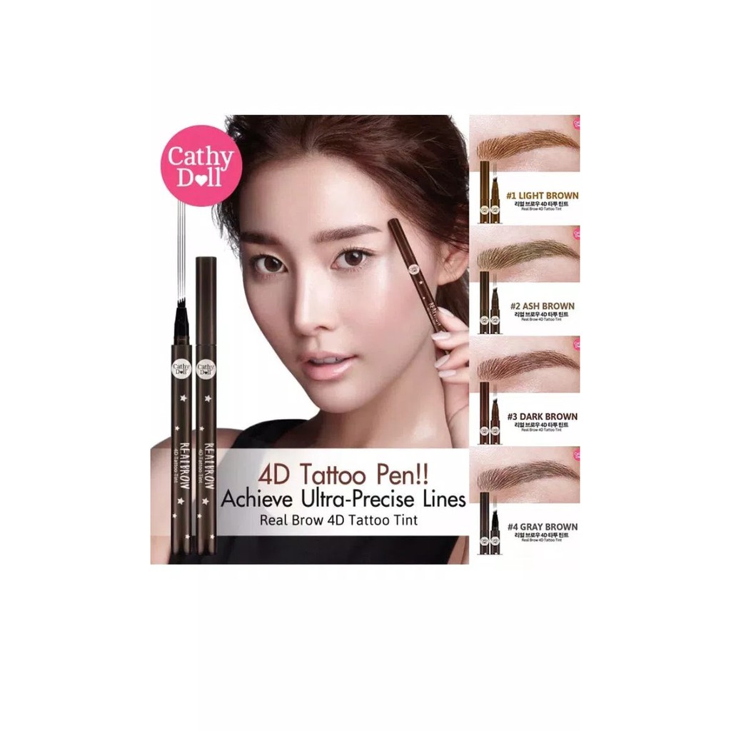 Jual Original.Beauty Cathy Doll Eyebrow 4D Real Brow Sulam Alis Promo ...