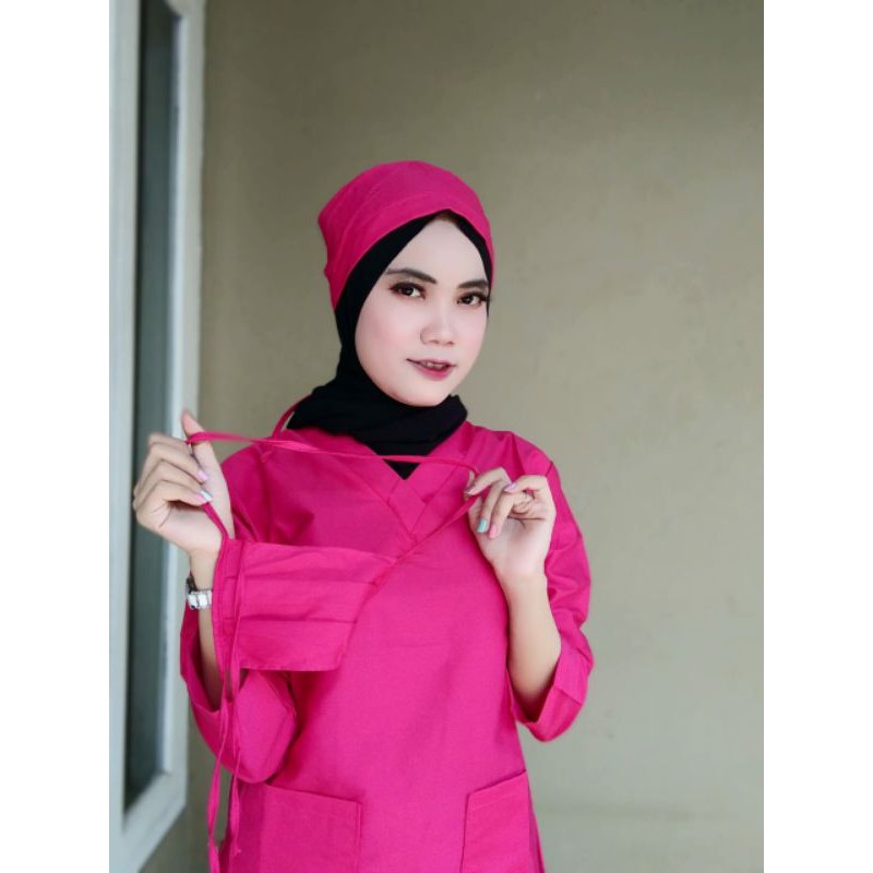 Jual BAJU OKA / Baju Perawat Khusus Warna Pink Fanta | Shopee Indonesia