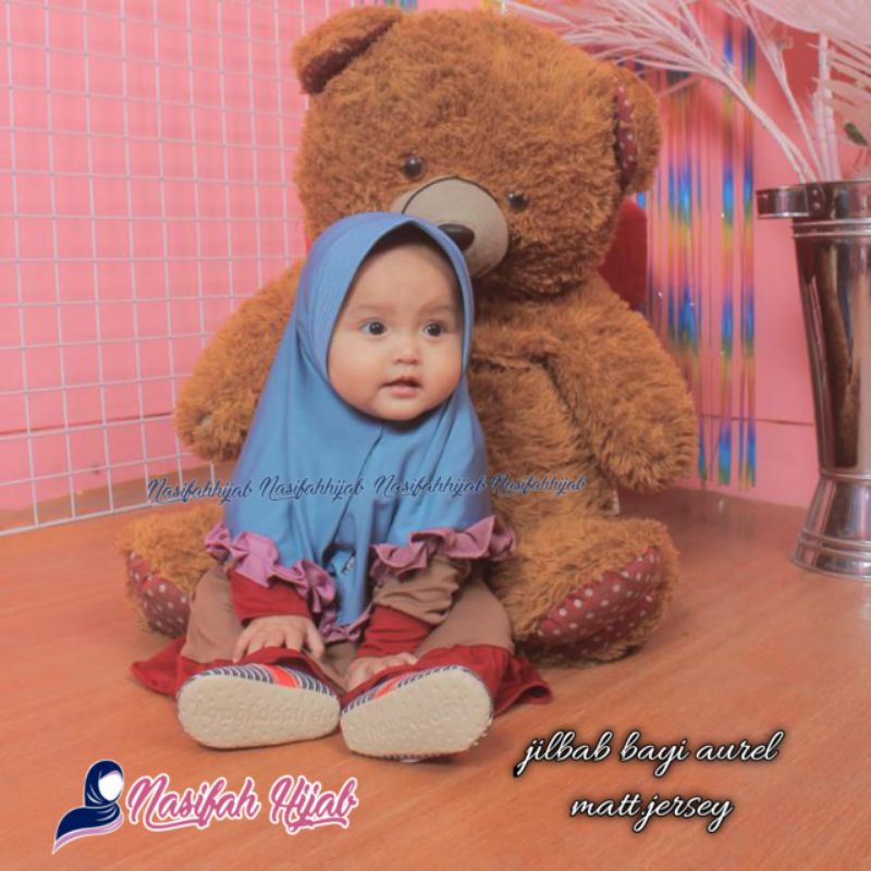 Jual Nasifah Hijab2 - Jilbab BAYI AUREL Matt jersey (0- 3 tahun ...