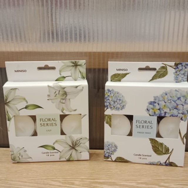 Jual MINISO cented candles / lilin aromaterapi 1set 12pcs | Shopee ...
