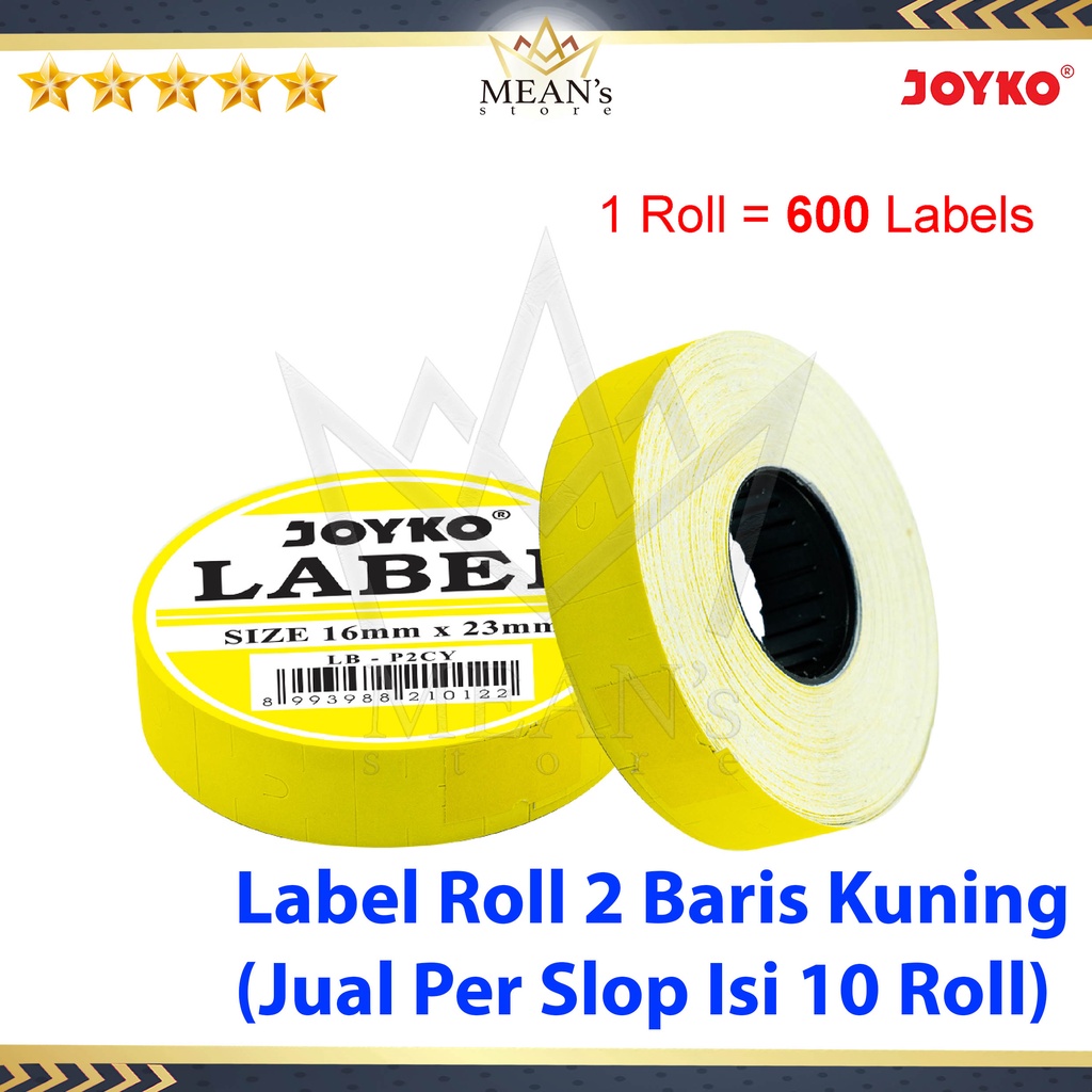 Jual Label Harga 2 Baris Joyko LB-P2CY Kuning / Price Labeller 2 Line ...
