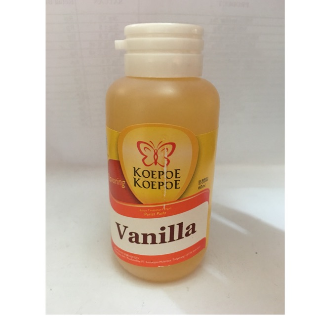 Jual Pasta Vanilla vanila vanili Koepoe koepoe Pewarna 60 ml | Shopee ...