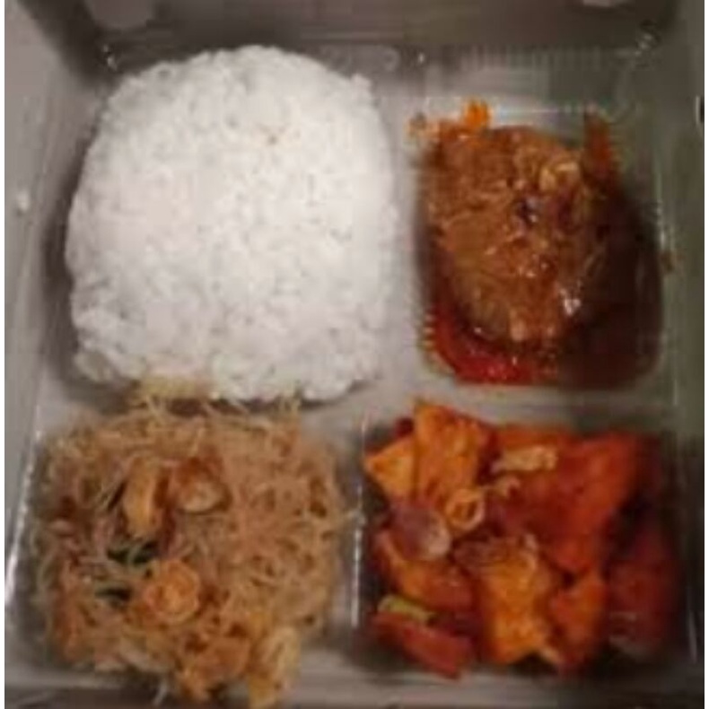 Jual Rendang dan Nasi Box komplit | Shopee Indonesia