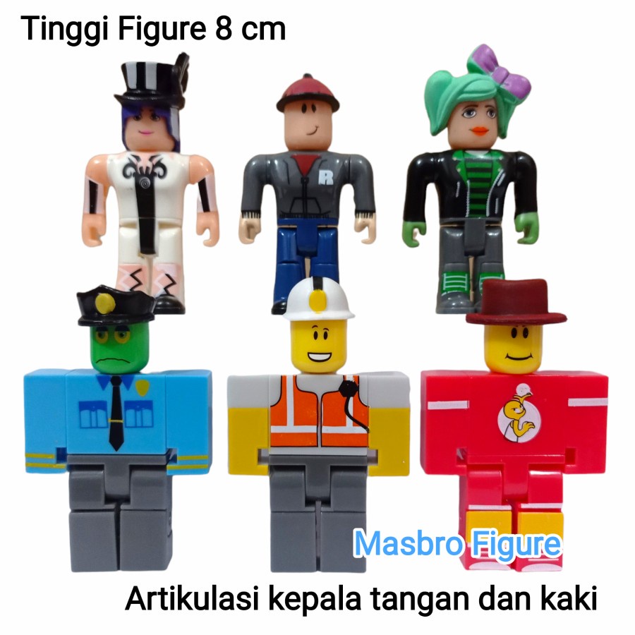Jual Figure Roblox Jumbo / Mainan Topper Kue Roblox Set A isi 6 ...