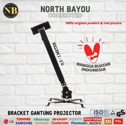 Jual BRACKET BRAKET INFOCUS PROYEKTOR GANTUNG CEILING PLAFON TIANG 1 ...