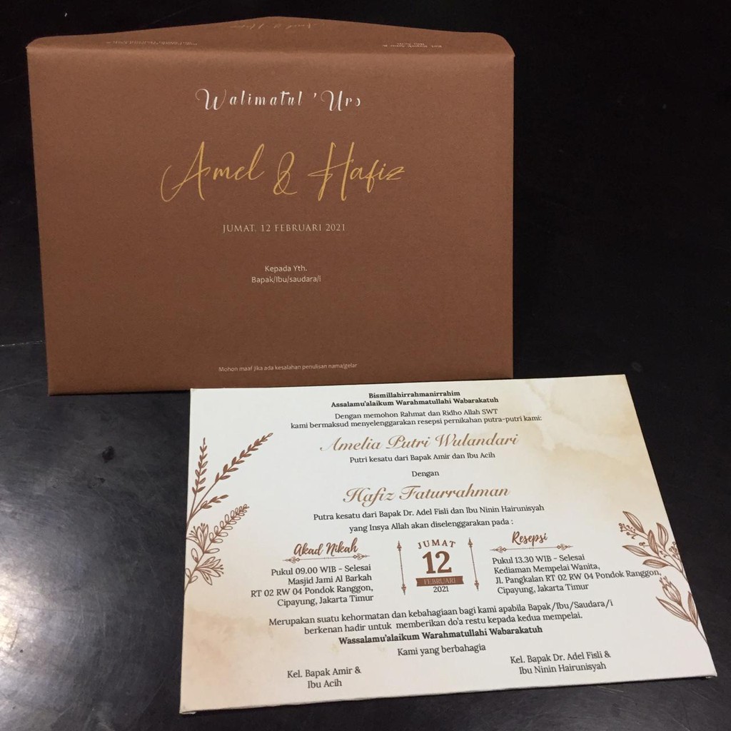 Jual Undangan Hard Cover Pernikahan | Shopee Indonesia