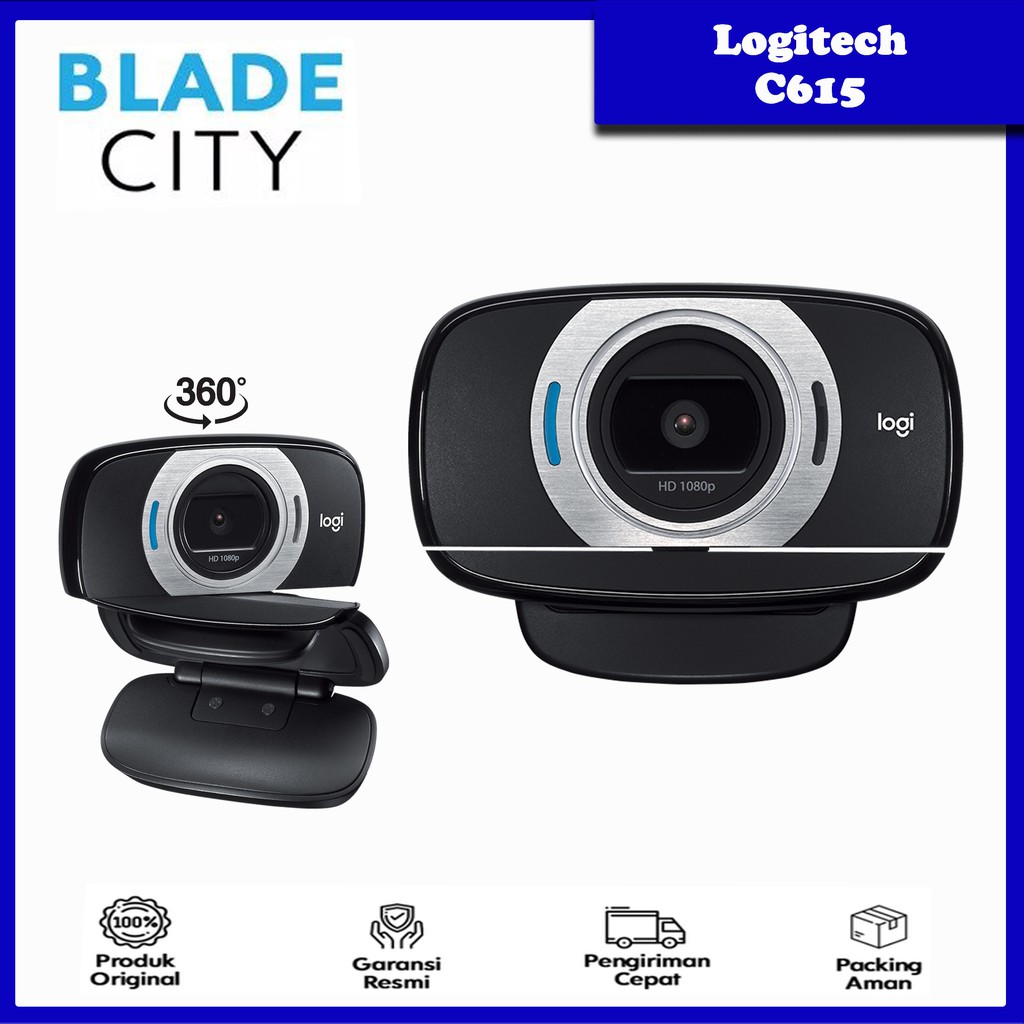 Jual Logitech C615 Portable Full HD Widescreen Webcam 1080p 30fps ...