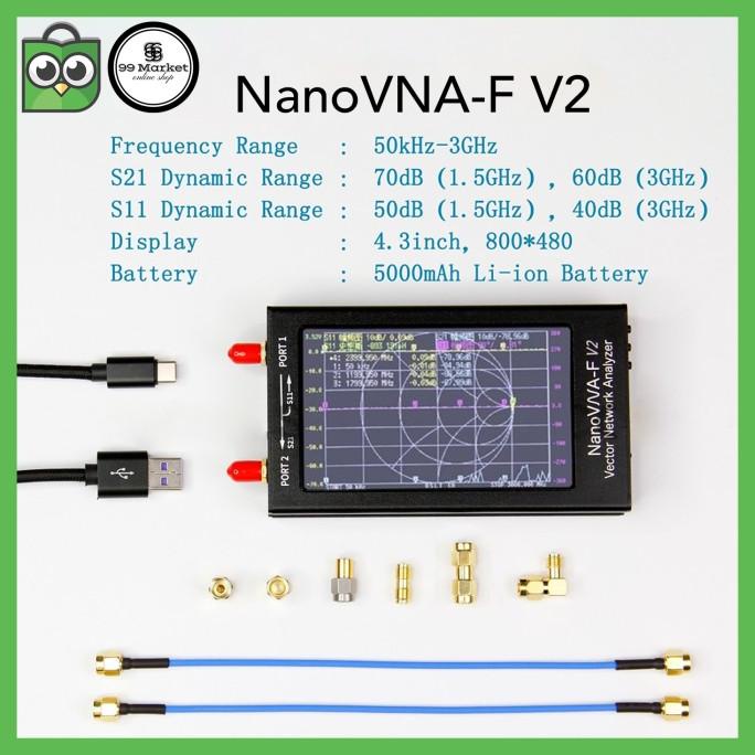 Jual NanoVNA-F V2 50KHz-3GHz Vector Network Analyzer Nano VNA F SWR Antena | Shopee Indonesia