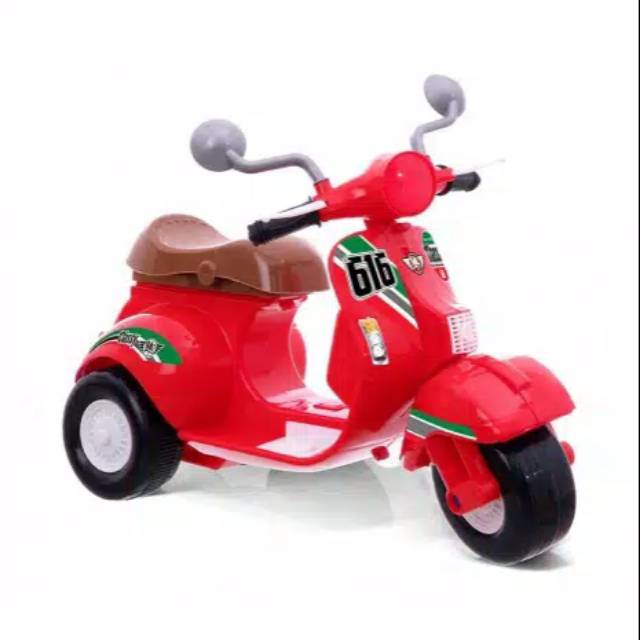 Jual Motor Vespa SHP MV 616 Motor Vespa Dorong Anak | Shopee Indonesia