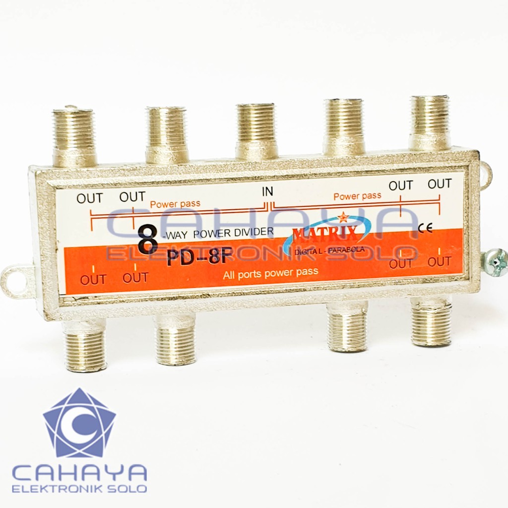 Jual Power Divider Matrix 8 Way Splitter PD-8F Frekuensi 900-2150Mhz ...